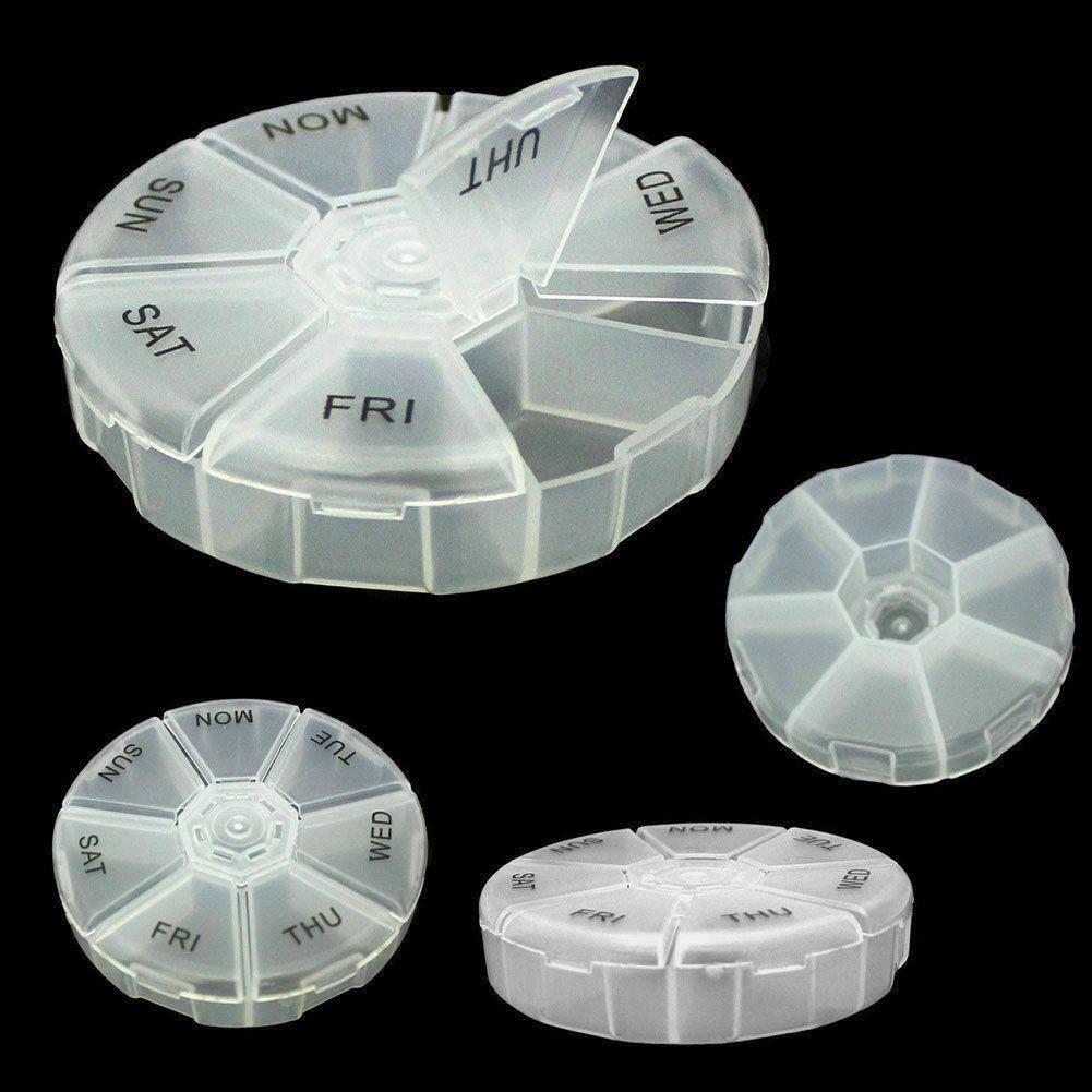 7 Day Pill Box week daily medicine storage tablet dispenser organiser ...